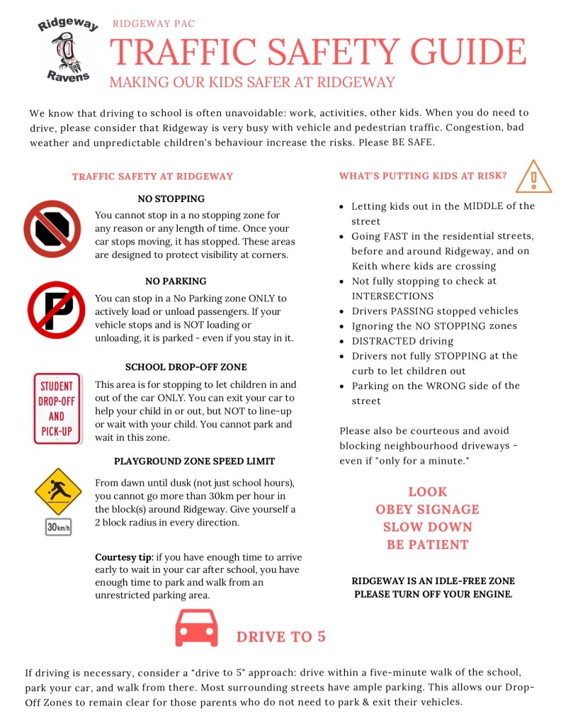Traffic Safety – Ridgeway Parent Advisory Council